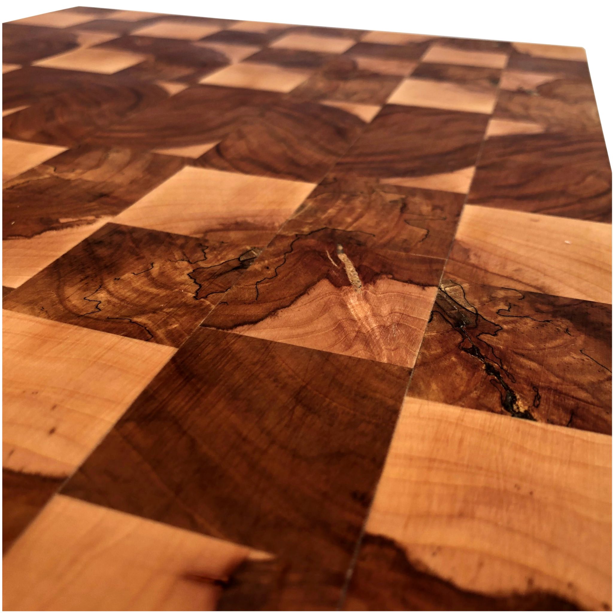 handgefertigtes Apfelbaum Stirnholz Schneidebrett | Holz-Liebling