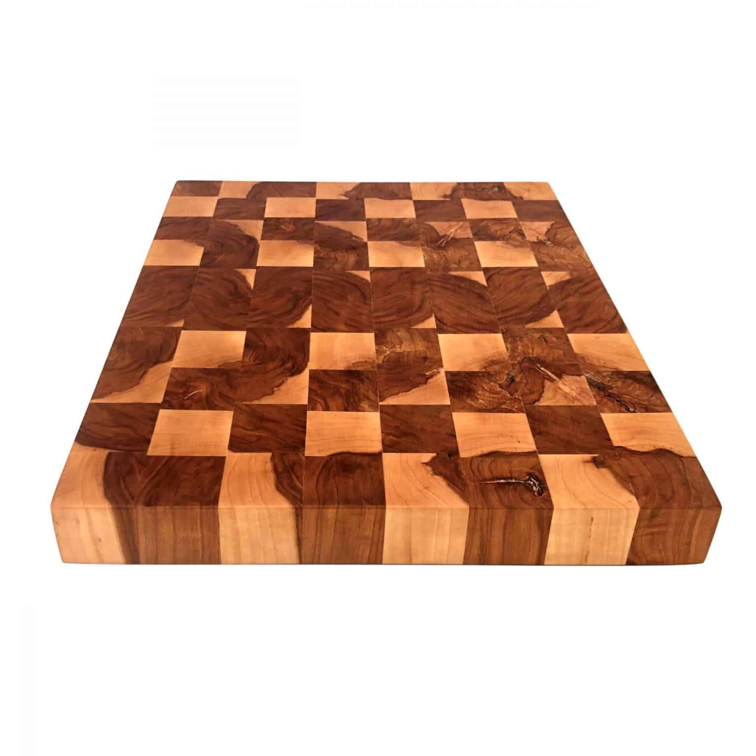 handgefertigtes Apfelbaum Stirnholz Schneidebrett | Holz-Liebling