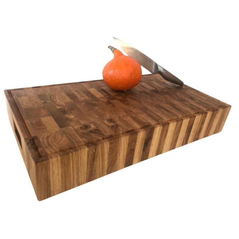 Hackblock aus Eichenholz Stirnholz - Holz-Liebling