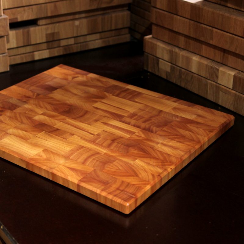 Kirschbaum Stirnholz Schneidebrett - Hirnholz - Holz-Liebling