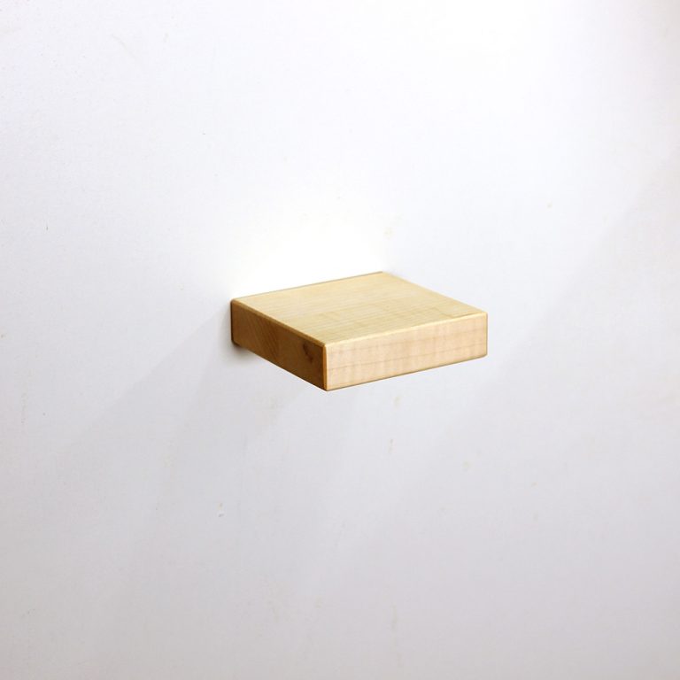 Schwebendes Mini-Regal Massivholz - Holz-Liebling