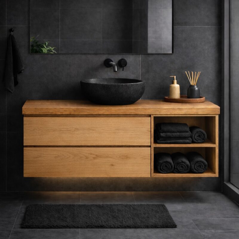 Waschtisch Mit Unterschrank Holz