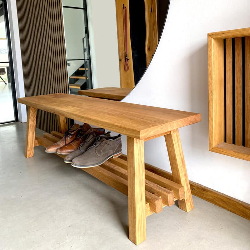 Garderobenbank Holz Massiv