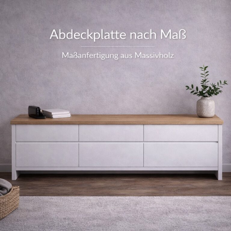 Abdeckplatte nach Maß aus Massivholz | Holz-Liebling